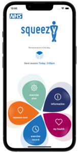 Squeezy: pelvic floor support app